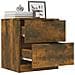 VIDAXL - Comodini 2 Pz Rovere Fumo In Legno Multistrato - ePRICE