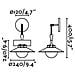 Faro - 68138 - Nudos Lampada Da Parete Marrone Ossido - ePRICE