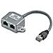 M-CAB - CAT T - Adapter 2 x 10/100 BaseT, 1 x RJ45 - Male, 2 x RJ45 ...