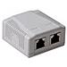 ACT - Surface Mounted Box Shielded 2 Ports Cat6. Type: Cat6 Wall ...