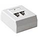 ACT - Surface Mounted Box Shielded 2 Ports German Style Cat5e. Type ...