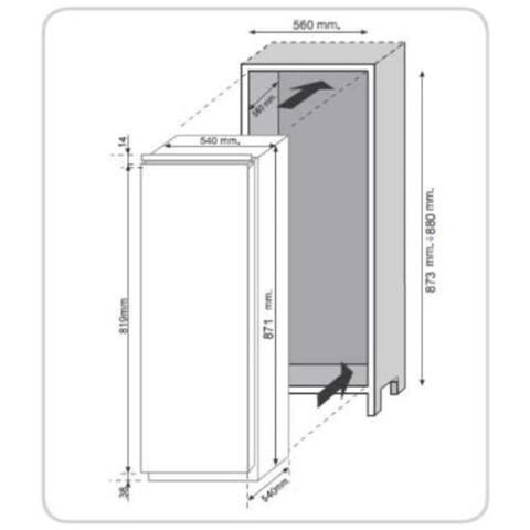 CANDY - CBO 150 NE /N monoporta Da incasso 116 L F Bianco - ePRICE