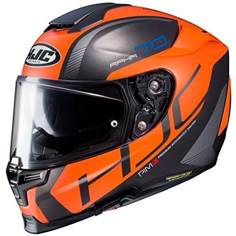 HJC - Helmets 2432 25637 Casco Moto Rpha 70 Vias Mc7sf, Nero / Oroange ...