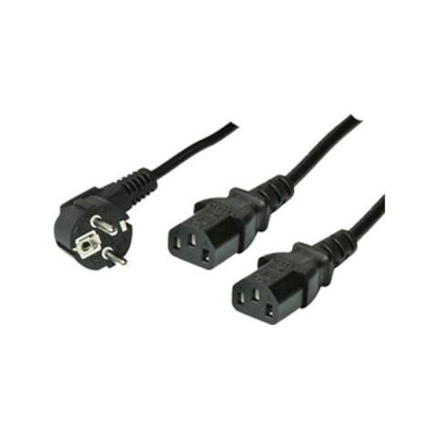 shiverpeaks - Type F / 2 x C13 1.8m, Power plug type F, 2 x Attacco C13 ...
