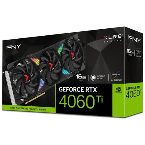 PNY - GeForce RTX 4060 Ti 16 GB GDDR6 PCI Express x16 4.0 / 3x ...