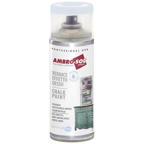AMBRO-SOL - Bomboletta Spray Vernice Effetto Gesso Acquamarina Opaco ...