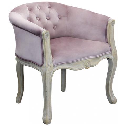 COSMA - Set Di 2 Poltrone Coreen In Velluto Rosa - ePRICE