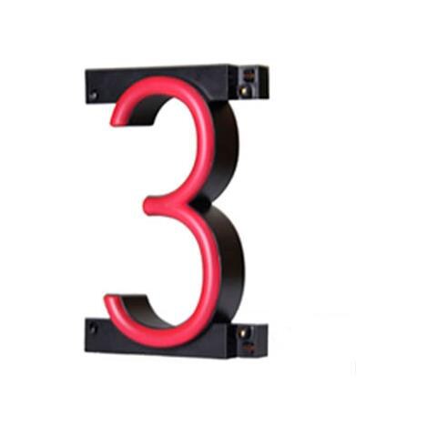 Greenice - Numero Led Neon 3 larghezza 90mm altezza 161mm profondità ...