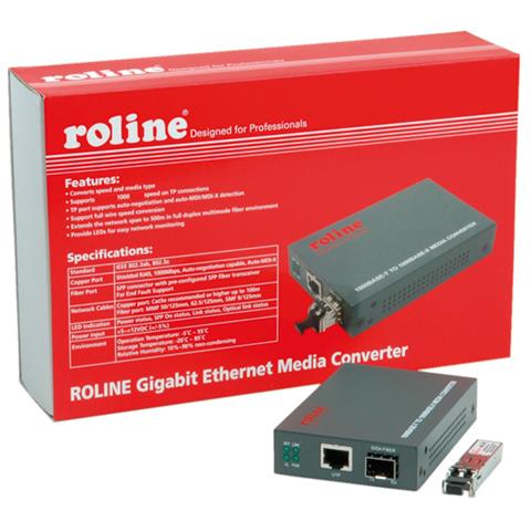 Roline - Gigabit Converter, incl. mini GBIC, RJ45 to LC - ePRICE