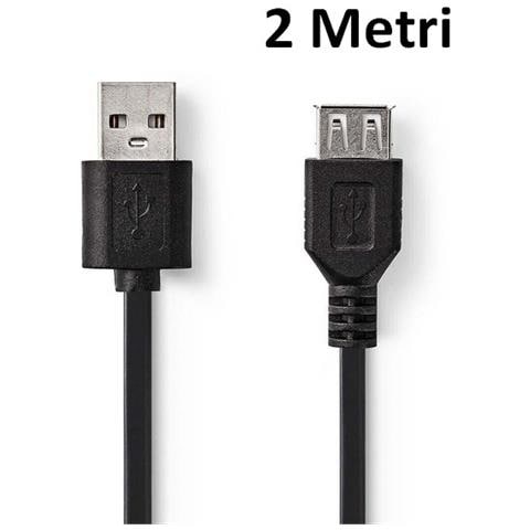 TRUSTECH - Cavo Prolunga Usb Maschio Femmina Am To Af 2m Black Per Pc ...