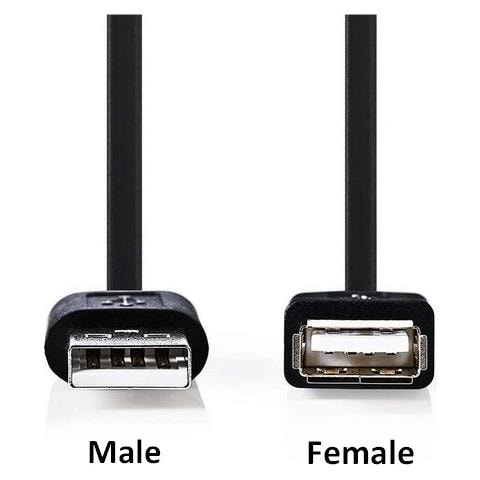 TRUSTECH - Cavo Prolunga Usb Maschio Femmina Am To Af 2m Black Per Pc ...