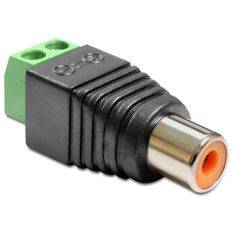 DeLOCK - 65418, RCA, 2p, Femmina, Nero, Verde, Argento - ePRICE