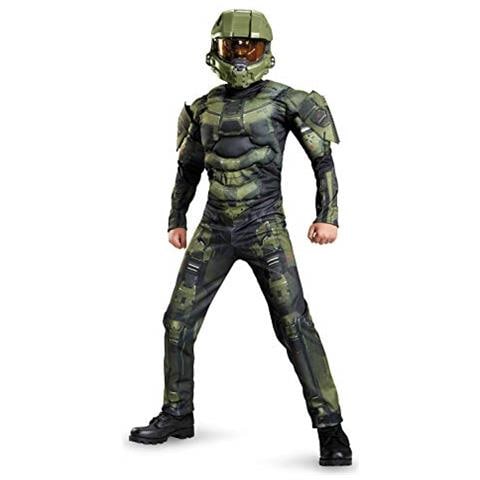 DISGUISE - Costume Classico Da Master Chief Muscle, X-large (14-16 ...
