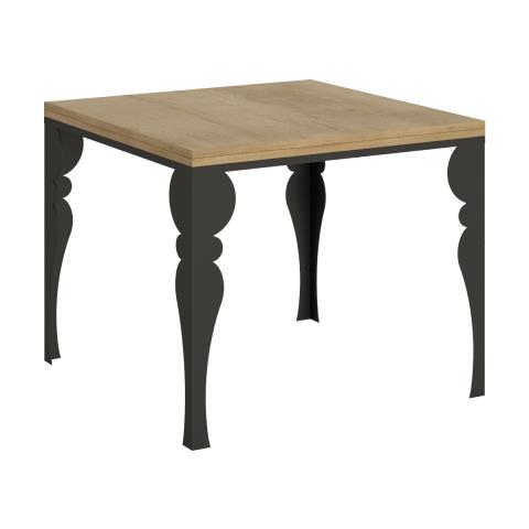 Itamoby - Tavolo Apribile 90x90/180 Cm Paxon Libra Telaio Antracite - Bianco Frassino - ePRICE