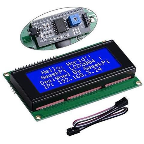 GEEEKPI - Iic I2c 2004 Modulo Lcd 20x4 Caratteri Schermo Supporto I2c Protocollo Lcd 2004 Modulo ...