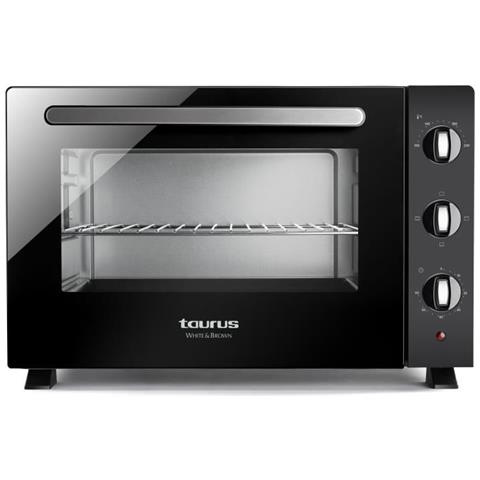 TAURUS WHITE & BROWN - Mf341b - Mini Forno - 34 L Nero - 1500w - Timer ...