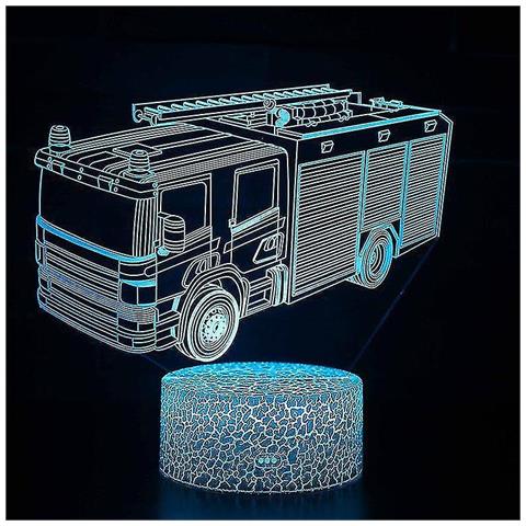 HTN - Lampada Illusione 3d 7 Colori Modifica Ottica Tocco Light Usb E ...