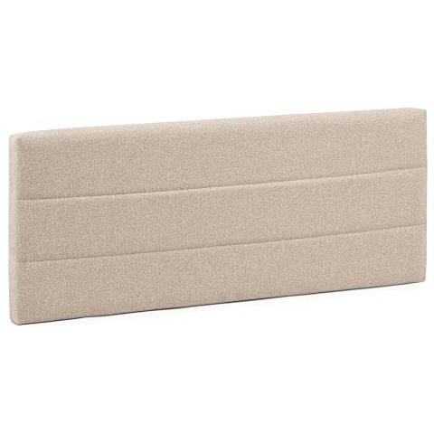 marcKonfort - Testiera Rivestita In Tela Miconos 160x60 Cm Color Beige ...