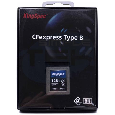 KINGSPEC - Compact Flash Express Cfexpress Tipo B 128gb 8k 1300mbps ...