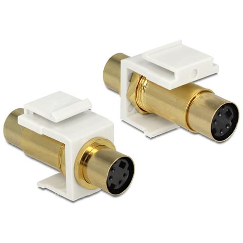 DeLOCK - 86338 Mini-DIN 4 Mini-DIN 4 Bianco cavo di interfaccia e ...