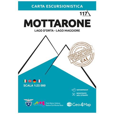 Geo4Map - Carta escursionistica Mottarone. Scala 1:25.000. Ediz ...
