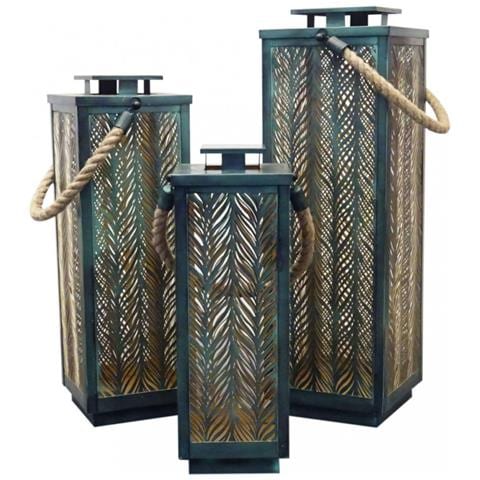 COSMA - Set Di 3 Lanterne In Metallo Danielle - ePRICE