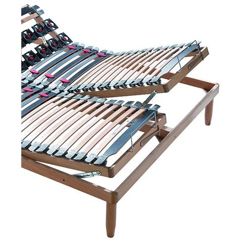 Evergreenweb - Rete In Legno Matrimoniale Con Alzate Manuali ...