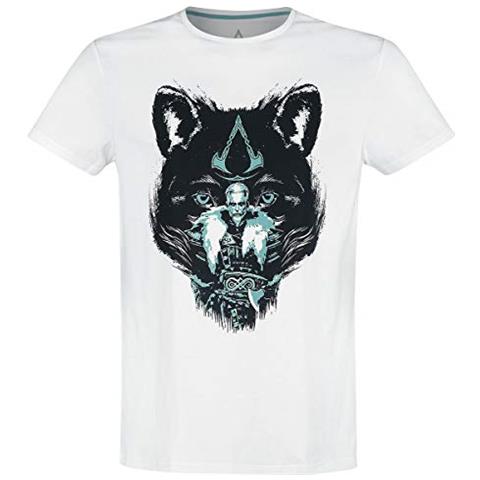 ASSASSIN'S CREED - Valhalla - Wolf Uomo T-shirt Bianco Xl 100% Cotone ...