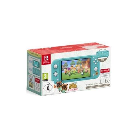 NINTENDO Bundle Switch Lite Turchese con Animal Crossing New Horizon e 12 Mesi di Nintendo Switch Online Limited Edition ePRICE