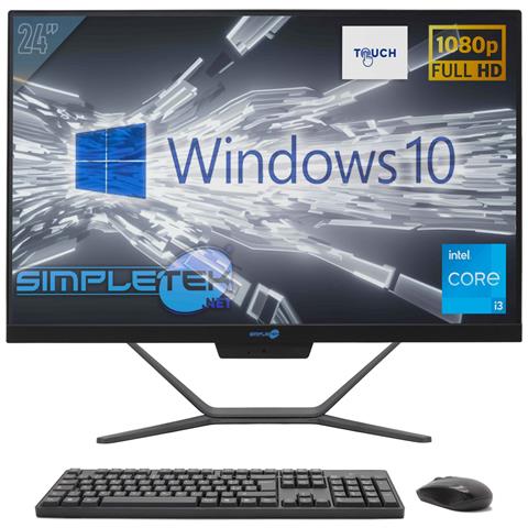 SIMPLETEK - Aio All In One Touchscreen I3 24"" Windows 10 4gb 120gb ...