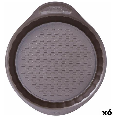 PYREX - Stampo Da Forno Pyrex Asimetria Rotondo Nero 25 Cm (6 Unità ...