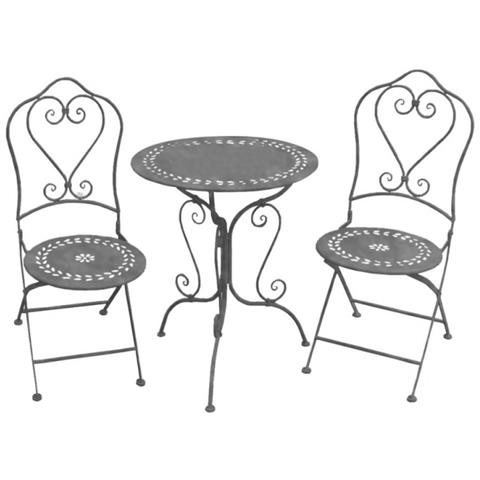 COSMA - Set / 3 Bistro' Jeanette Bianco Ossidato - ePRICE