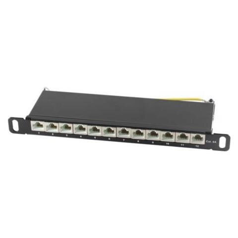 SHIVERPEAKS - Slim Patchpanel Cat. 6a 12-port 0,5he 10 (08-67051) - ePRICE