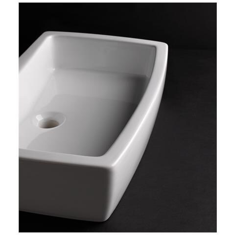 Axa - Lavabo D'appoggio O Sospeso 70x47 Cm Con Piano Rubinetteria Axa ...