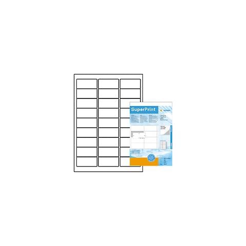 Herma - Labels white removable 63,5x29,6 SuperPrint 675 pcs. , Bianco ...
