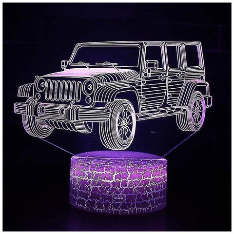 HTN - Lampada Illusione 3d 7 Colori Modifica Ottica Tocco Light Usb E ...