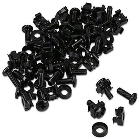 KWMOBILE - 50 Pack M6 Dei Dadi Bulloni E Rondelle Kit - Per Patch Panel ...