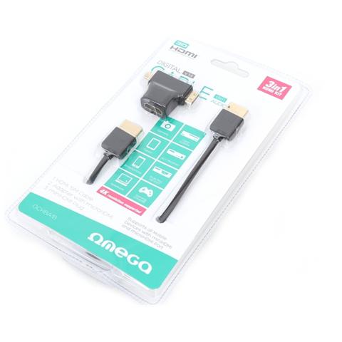 OMEGA - OCHBA18, HDMI, HDMI, Maschio, Maschio, Nero, Blister - ePRICE