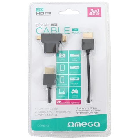 OMEGA - OCHBA3, HDMI, HDMI, Maschio, Maschio, Dritto, Dritto - ePRICE