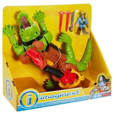 FISHER PRICE - Prezzo Fisher Imaginext Crocodile E Captain Hook - 3 ...