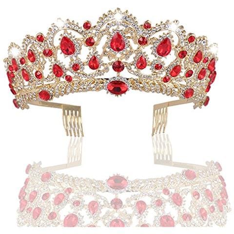 MACOIOR - Corone Diademi Per Donne, Barocco Royal Prom Queen Corona ...