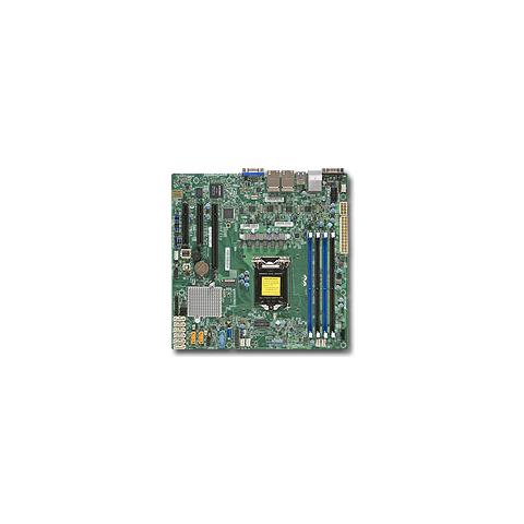 Supermicro - X11SSH-LN4F, Intel, DDR4-SDRAM, Micro ATX, 4GB, 8GB, 16GB, Intel C236, Socket H4 ...