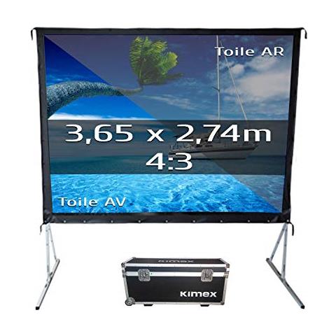 KIMEX - 046-3007k Schermo Portatile Con Cornice Ripiegabile 3,65 X 2,74 ...