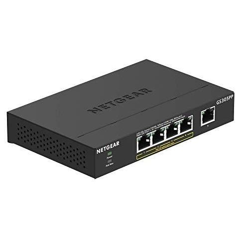 NETGEAR - 5-port Gigabit Ethernet Non Gestiti Poe Switch (gs305pp) Con ...