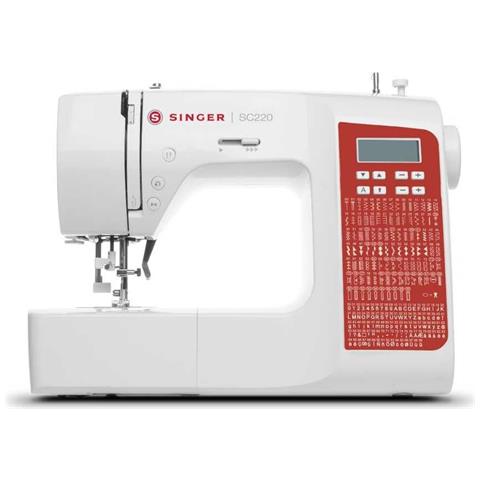 SINGER - Sc220-rd Macchina Da Cucire 200 Punti Incluso 1 Alfabeto 9 ...