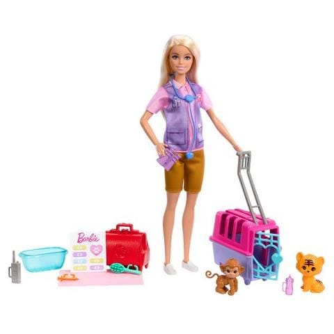 MATTEL - Bambola Mattel Hrg50 Barbie Soccorritrice Animali Playset Assortito - ePRICE