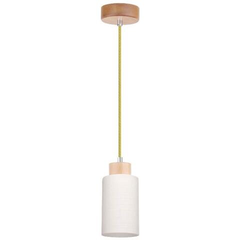 EPIKASA - Lampada A Sospensione Bosco - Rovere, Giallo - Legno, Metallo ...
