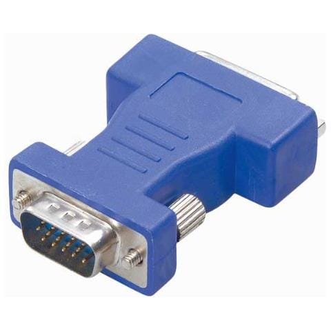 VIVANCO - DVI compact adapter, DVI-I, 15 pin HD, Blu - ePRICE
