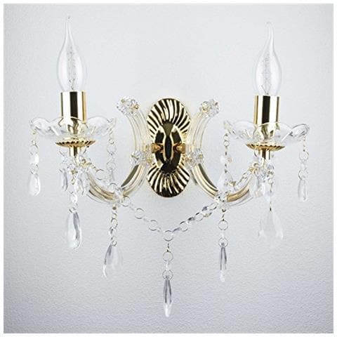 Searchlight Lighting - Searchlight 699-2 - 2 Light Polished Brass Marie ...