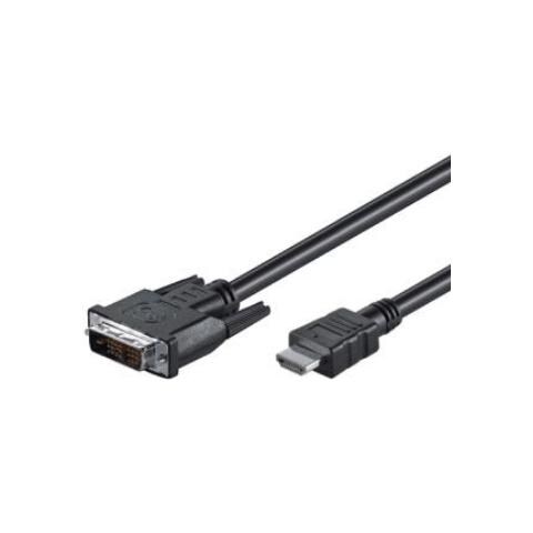 M-CAB - HDMI / DVI-D cable 2m black 2m HDMI DVI-D Nero - ePRICE